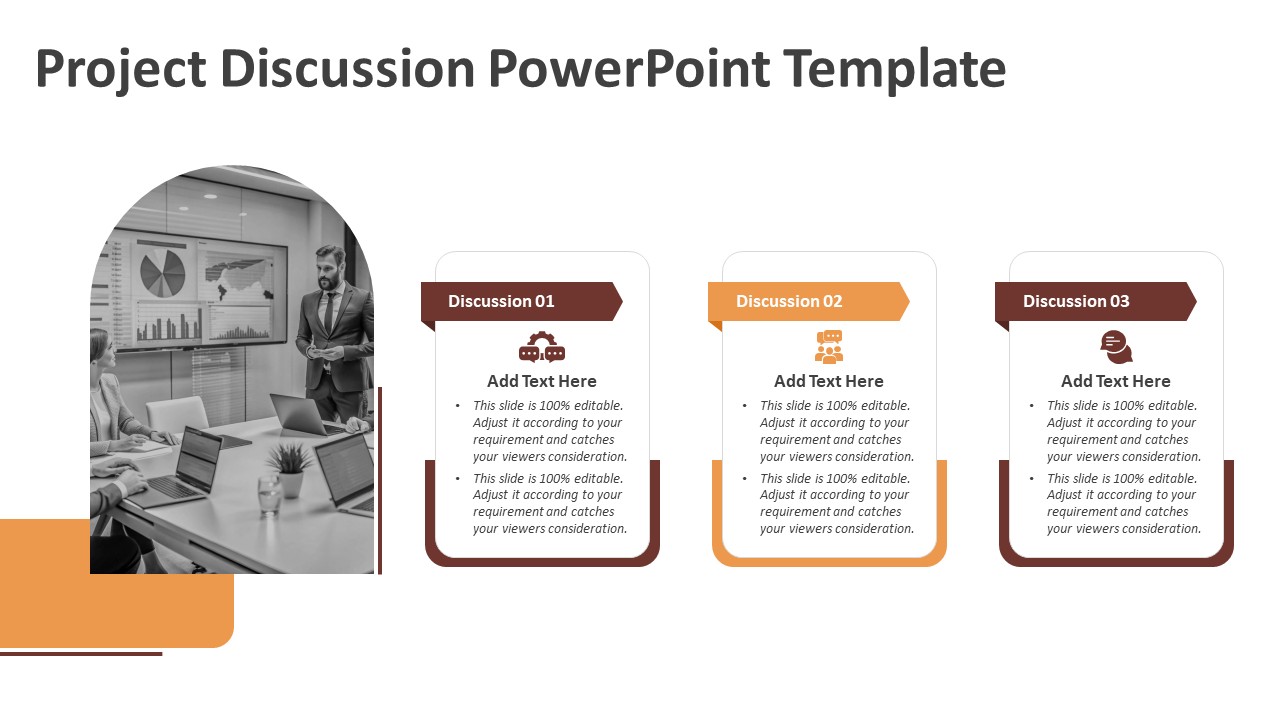 Project Discussion PowerPoint Template | PPT Templates