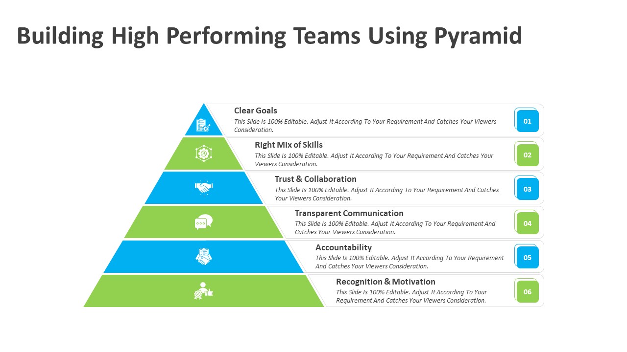 Building High Performing Teams Using Pyramid PowerPoint Template