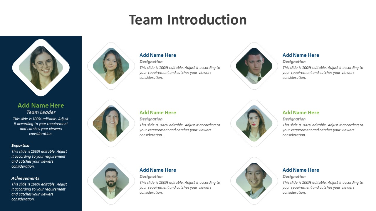 Team Introduction Powerpoint Template Ppt Templates