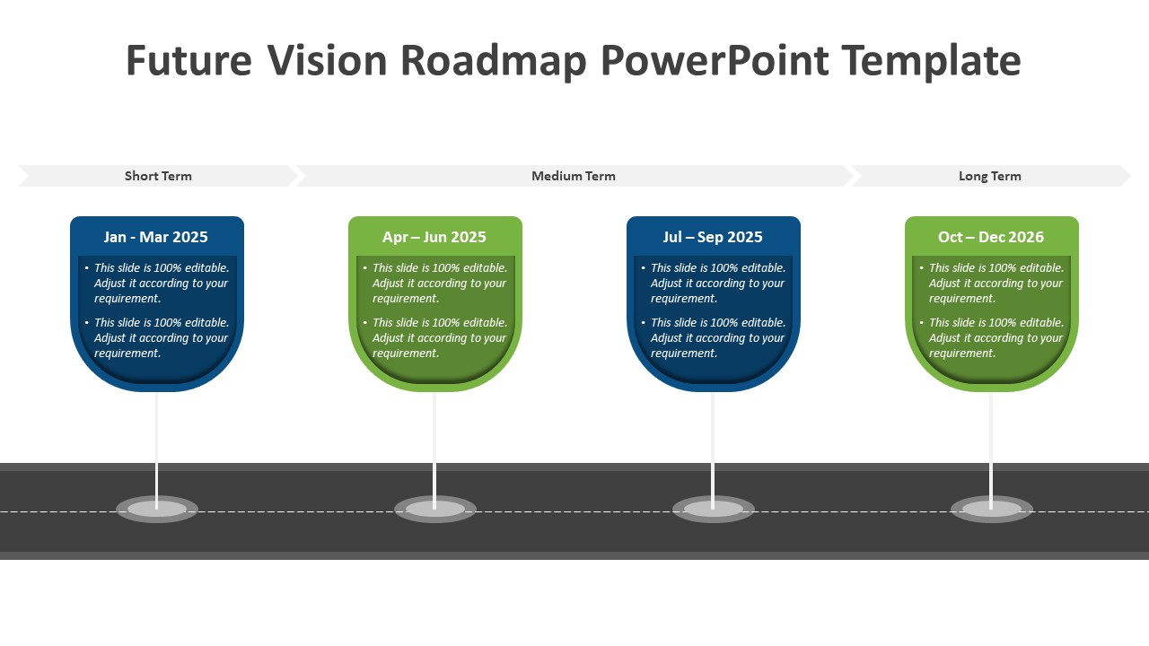 Future Vision Roadmap PowerPoint Template | PPT Templates