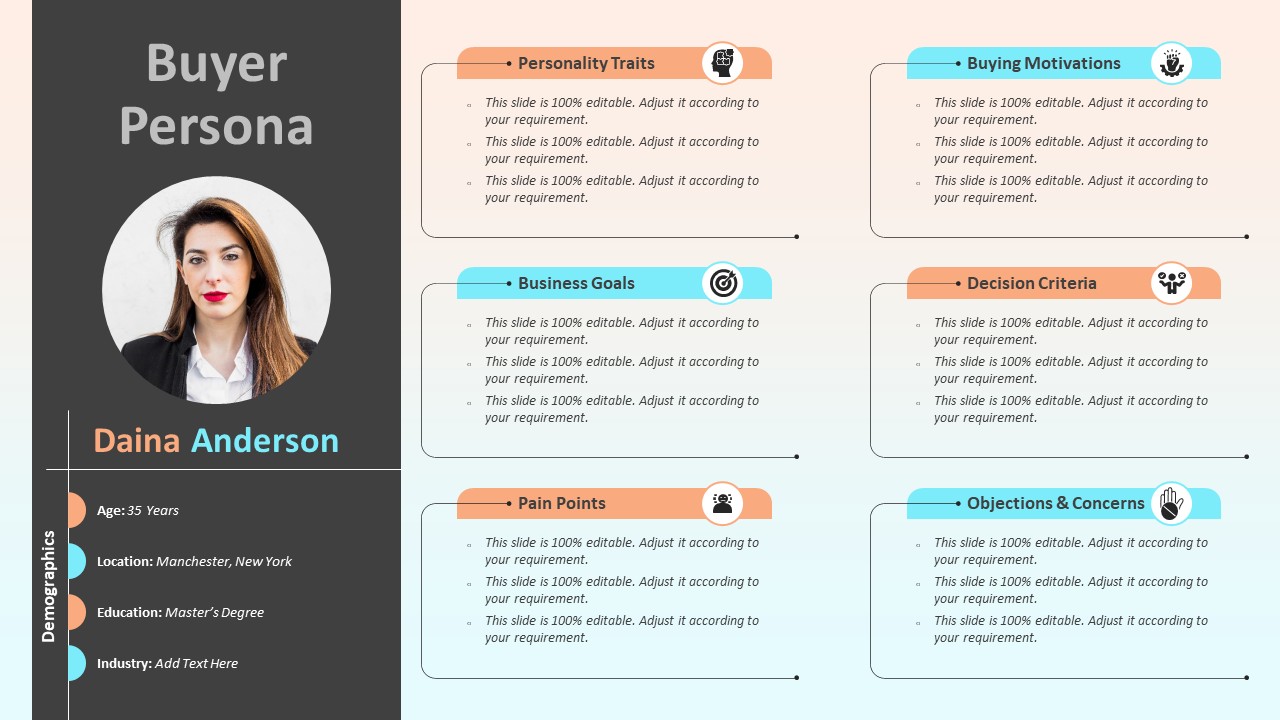 Buyer Persona PowerPoint Slide | PPT Templates
