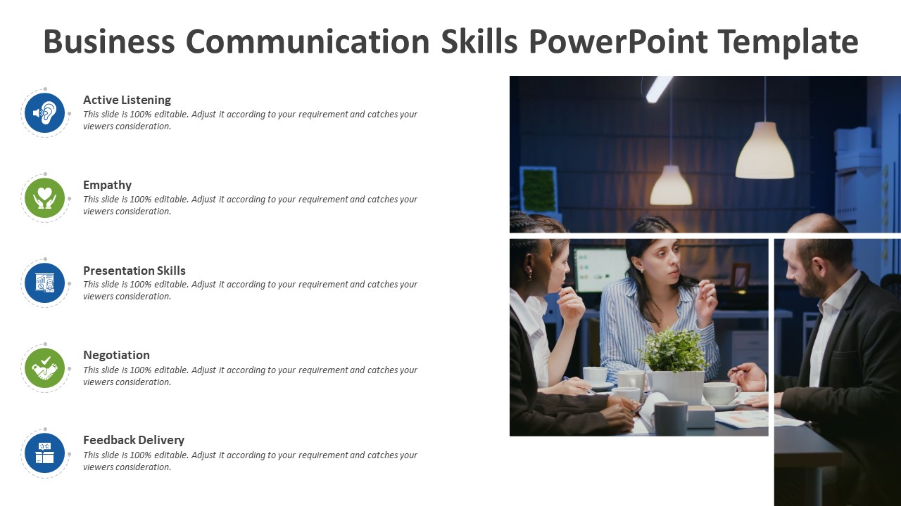 Business Communication Skills PowerPoint Template